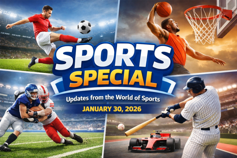 Sports Special: Updates from the World of Sports on January 30, 2026 ...